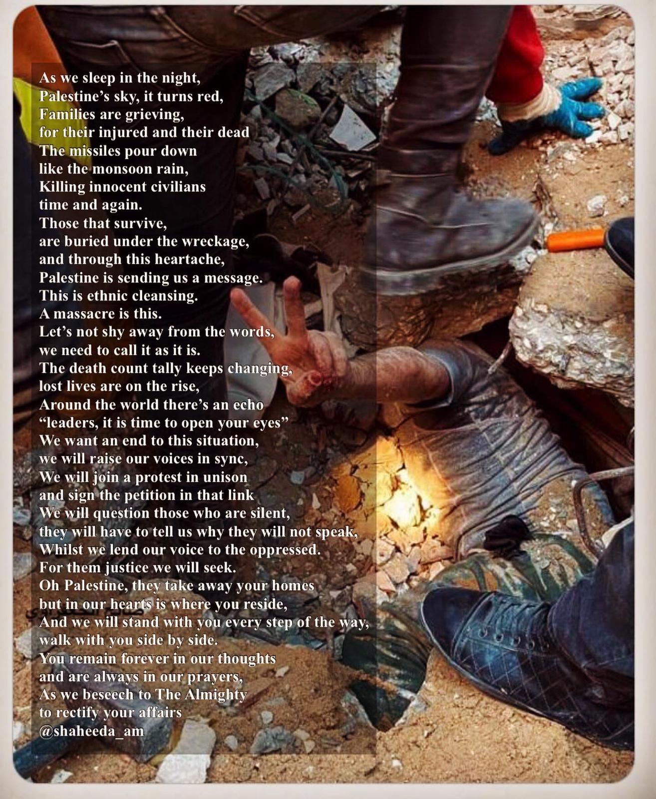 Poem on the Palestinian Hero praying surrounded by Israeli soldiers ...